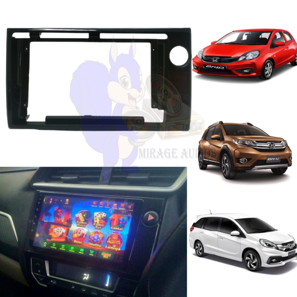 Jual Frame Head Unit Android 9 inch for Honda Brio Mobilio BRV | Shopee ...