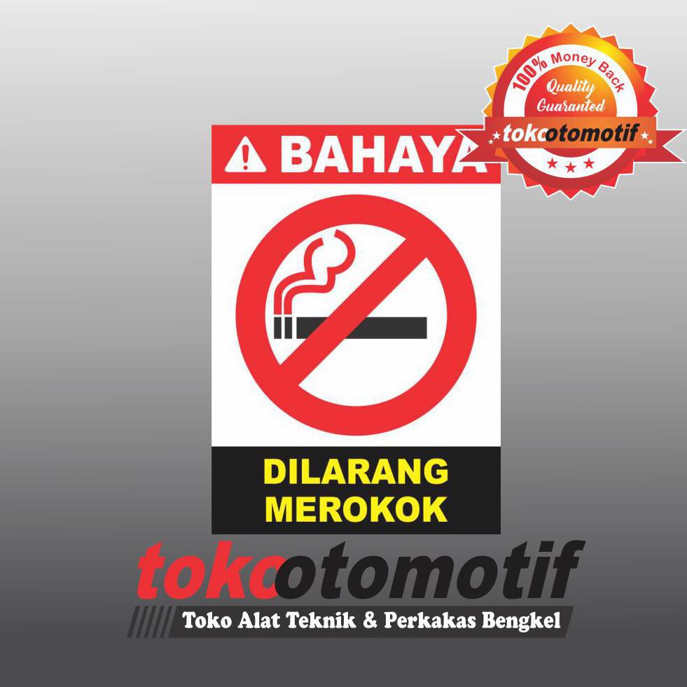 Jual Sticker Safety Sign K3 Dilarang Merokok Popular Brand Indonesia ...