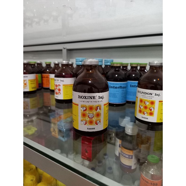 Jual Roxine 100 ml anti-biotik & anti-mikroba untuk hewan sapi kuda ...