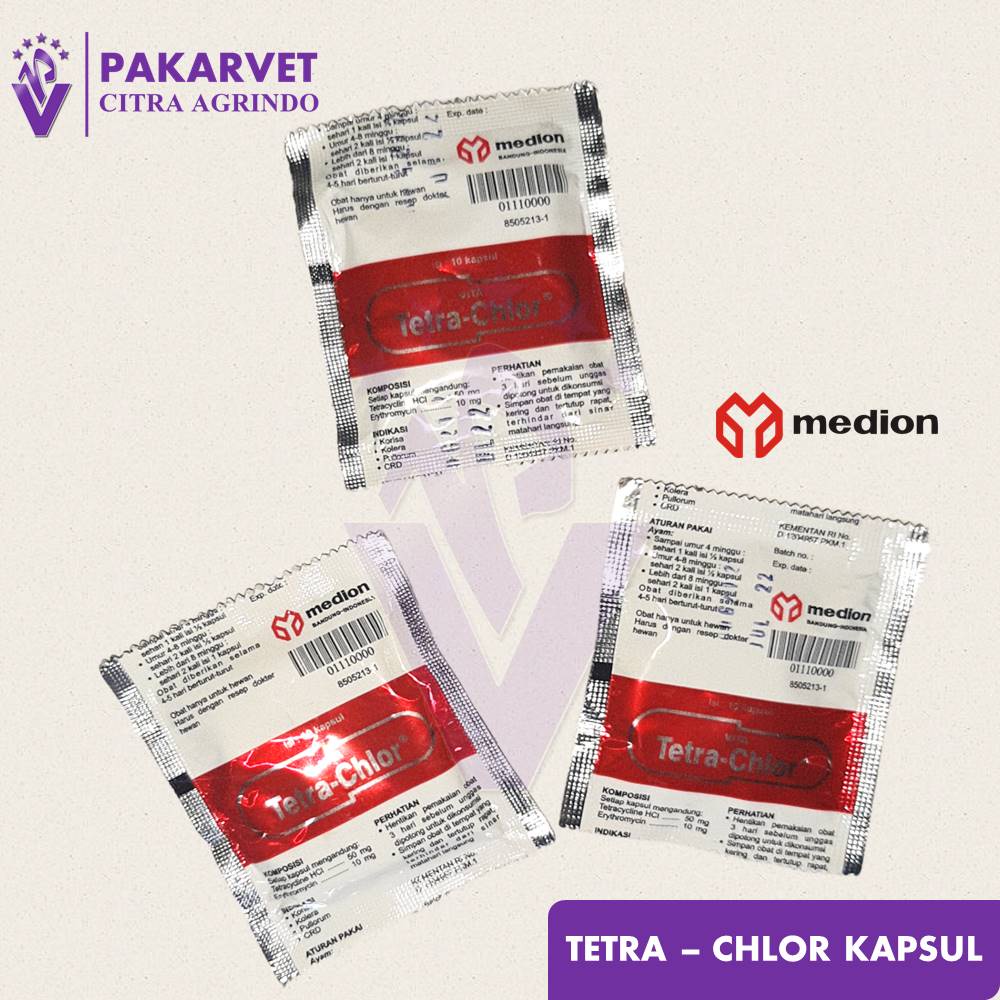 Jual VITA TETRACHLOR 10 KAPSUL MEDION | Shopee Indonesia