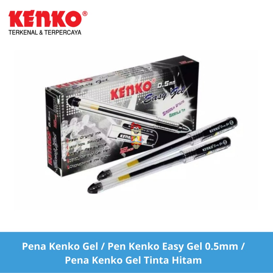 Jual Pena Kenko Gel / Pen Kenko Easy Gel 0.5mm / Pena Kenko Gel Tinta ...