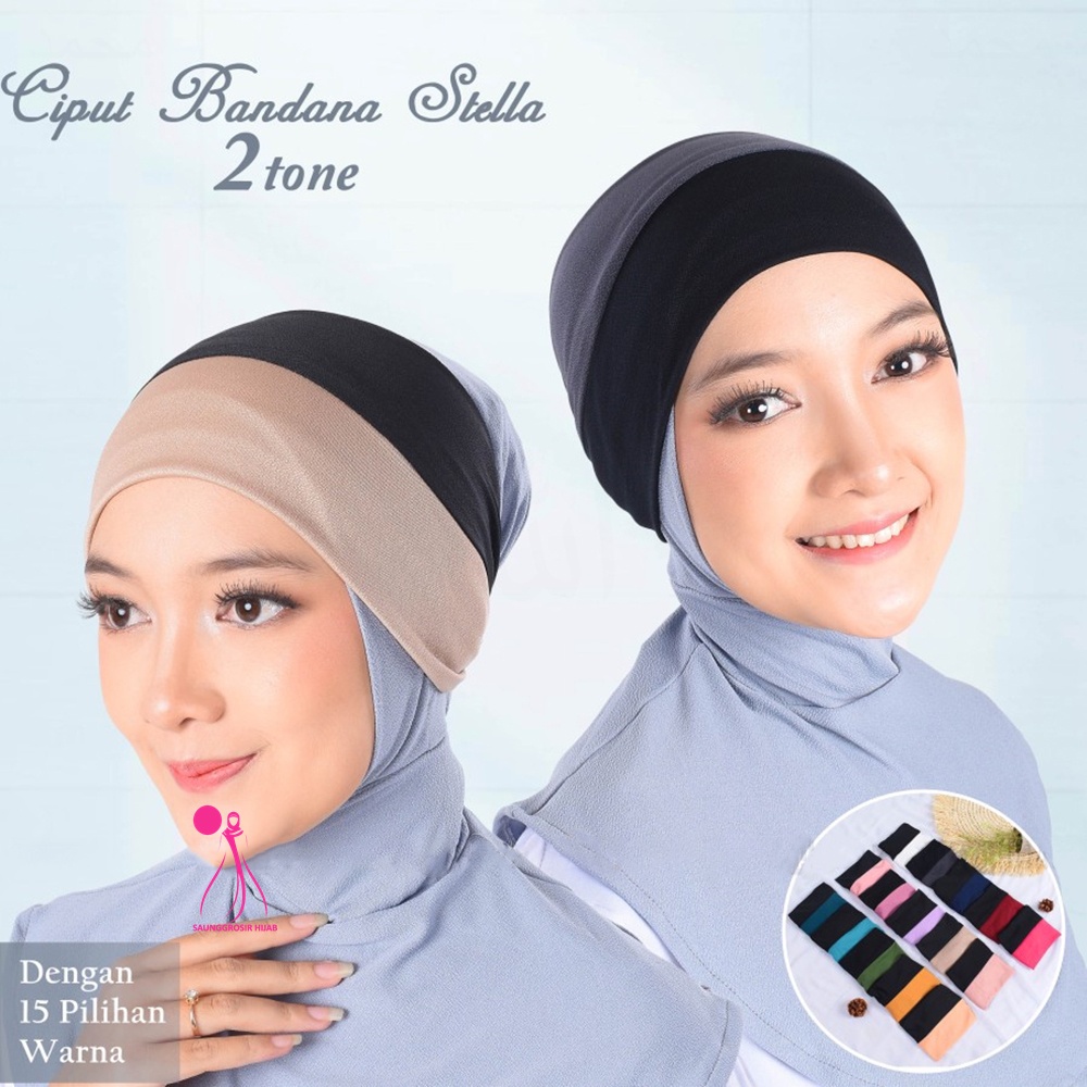 Jual Ciput Jilbab Original Terbaru Model Bandana Kekinian Bahan Kain ...