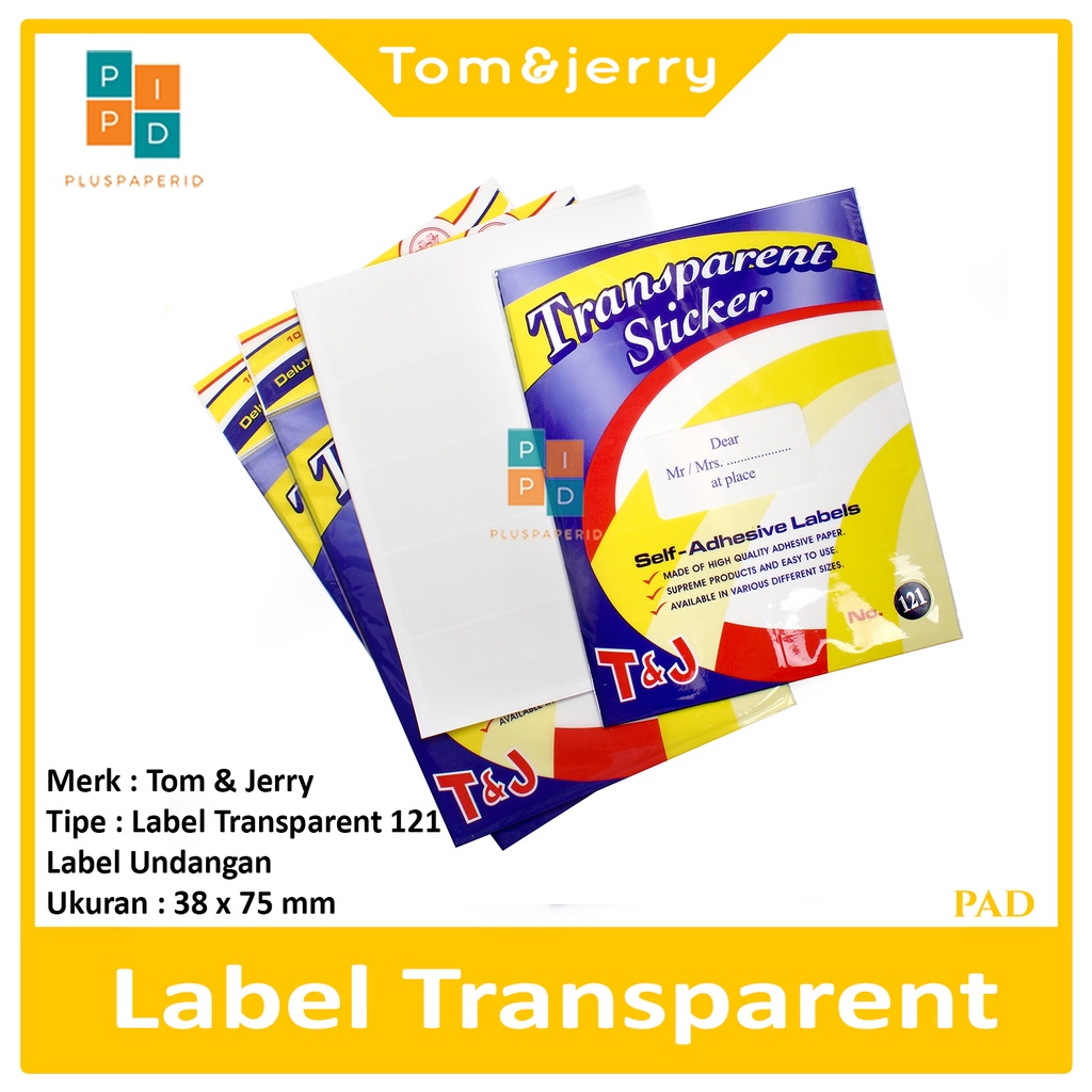 Jual Tom & Jerry Label Transparent Undangan 121 - Pad | Shopee Indonesia