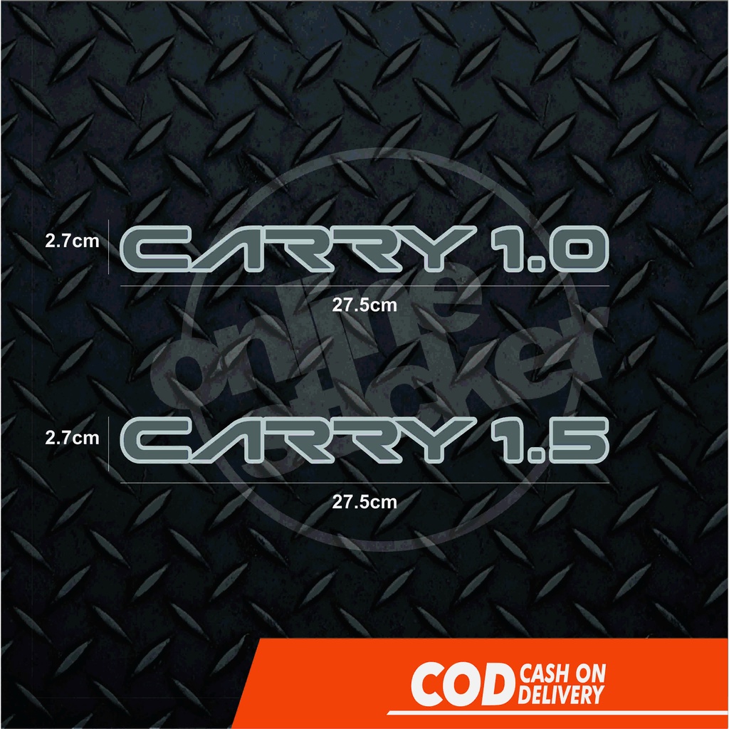 Jual sticker Carry 1.0 / 1.5 untuk pintu depan | cutting sticker ...