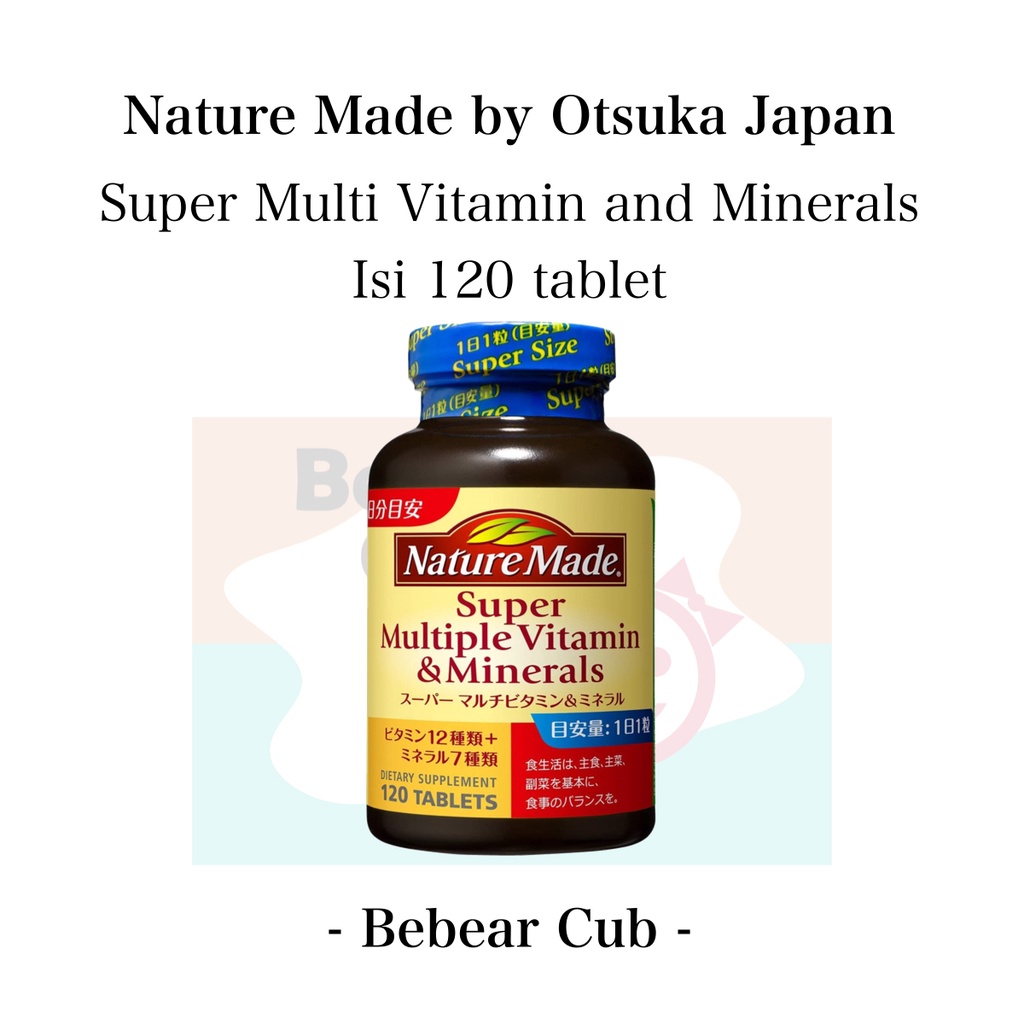Jual Nature Made Jepang Super Multivitamin Minerals Multiple Vitamin ...