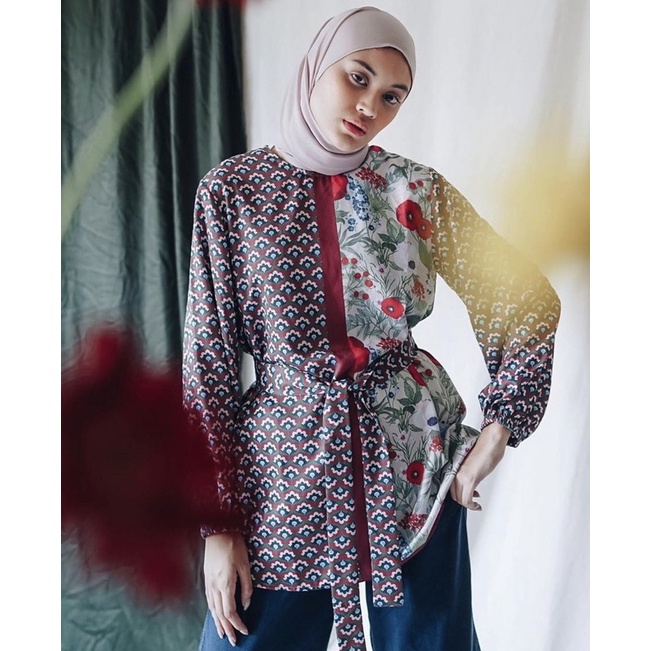 Jual SARA TOP GREEN || ALEZA LABEL * PRELOVED | Shopee Indonesia