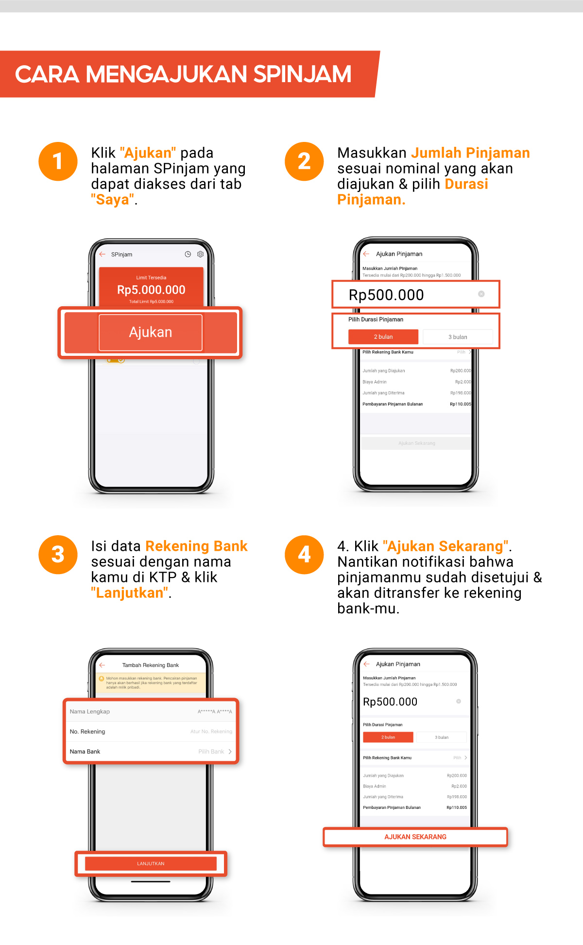 Pinjaman Online Resmi, Cicilan S/D 12 Bulan | SPinjam