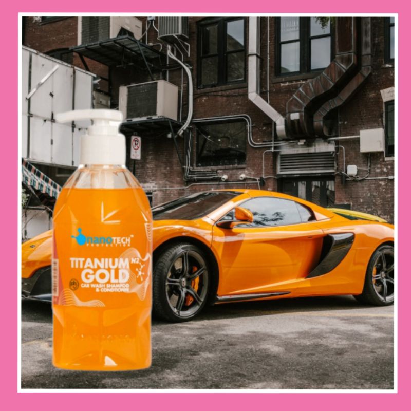 Jual Shampoo Mobil&Motor Titanium Gold Car Wash/Sabun Cuci Mobil&Motor ...