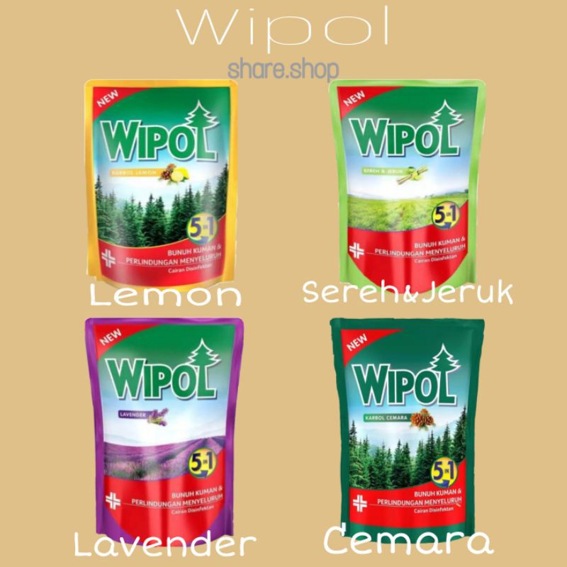 Jual Wipol Sabun Karbol Pembersih Lantai Karbol Cemara Perlindungan ...