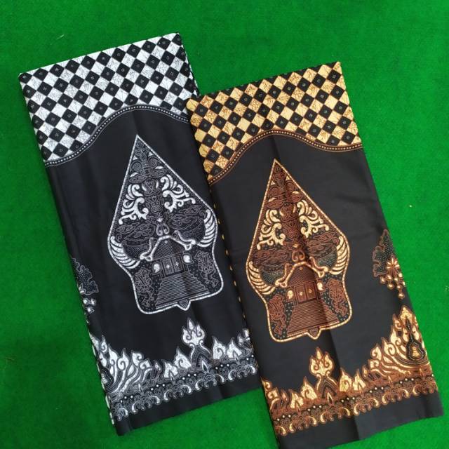 Kain batik motif gunungan wayang kain batik lawasan kain batik atasan ...