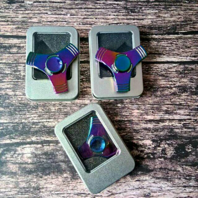 Jual FIDGET SPINNER RAINBOW METALIC PROPELLER | Shopee Indonesia