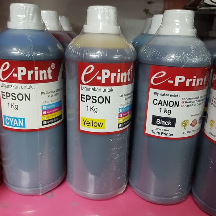 Jual TINTA EPRINT TINTA UNTUK EPSON 1KG cmyk | Shopee Indonesia