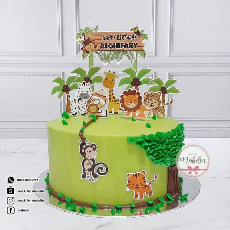 Jual Kue Ultah Zoo Tart Ulang Tahun Karakter Animal | Shopee Indonesia