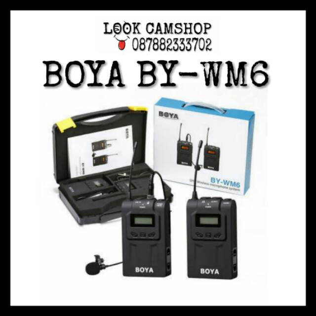 Jual BOYA BY-WM6 BY WM6 BYWM6 UHF PROFESSIONAL OMNI-DIRECTIONAL ...