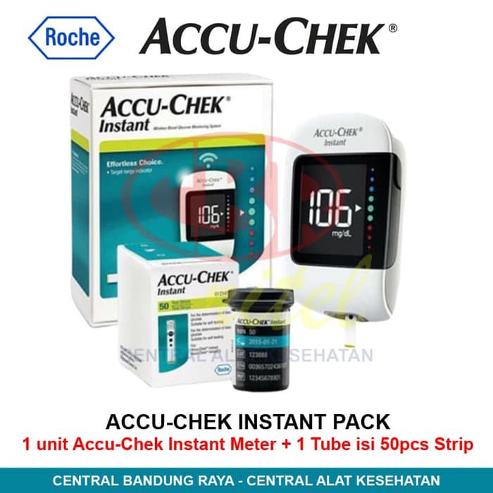 Jual ROCHE ACCU-CHEK Instant Family Pack - Alat Cek Gula Darah ...