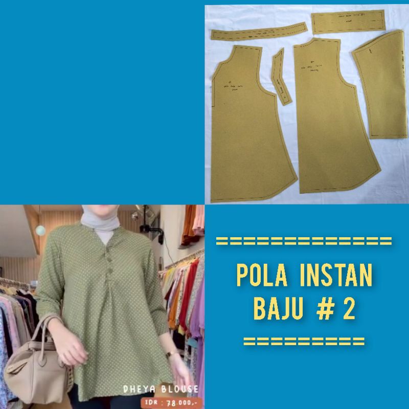 Jual Pola baju instan tinggal jiplak Baju kekinian #2 ( LD 110 ) | Shopee Indonesia