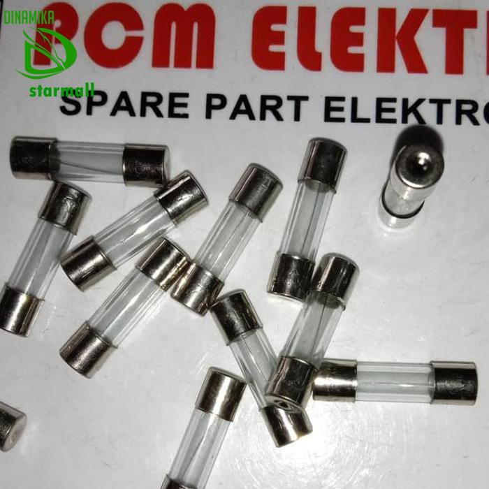 Jual Fuse Kaca 6A 6 A 250Va 20Mm X 5Mm Glass Fuse Pcmelebik54 Dijamin ...