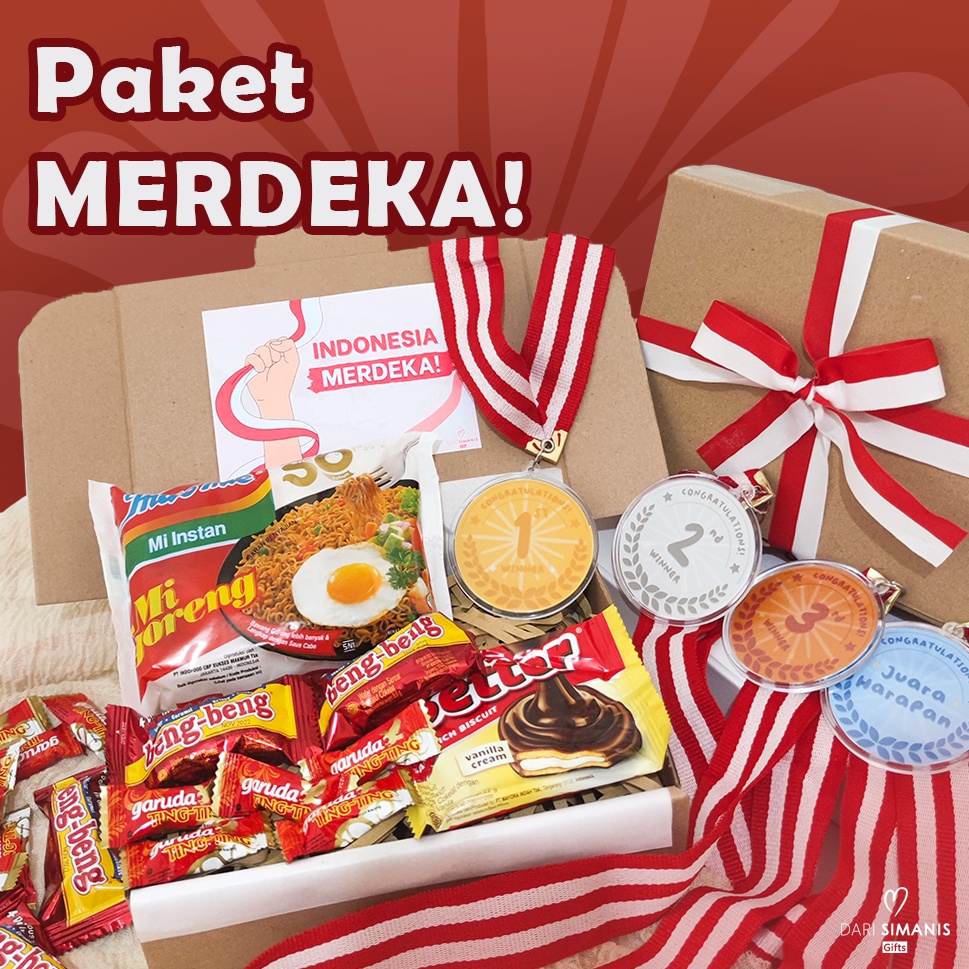 Jual PAKET MERDEKA - hadiah lomba 17 agustus. Medali juara kemenangan ...