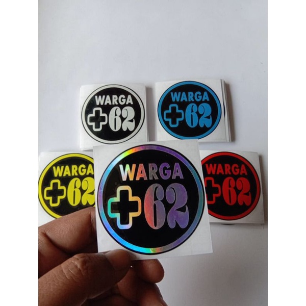 Jual Sticker warga +62 sticker cutting acesoris variasi motor mobil ...