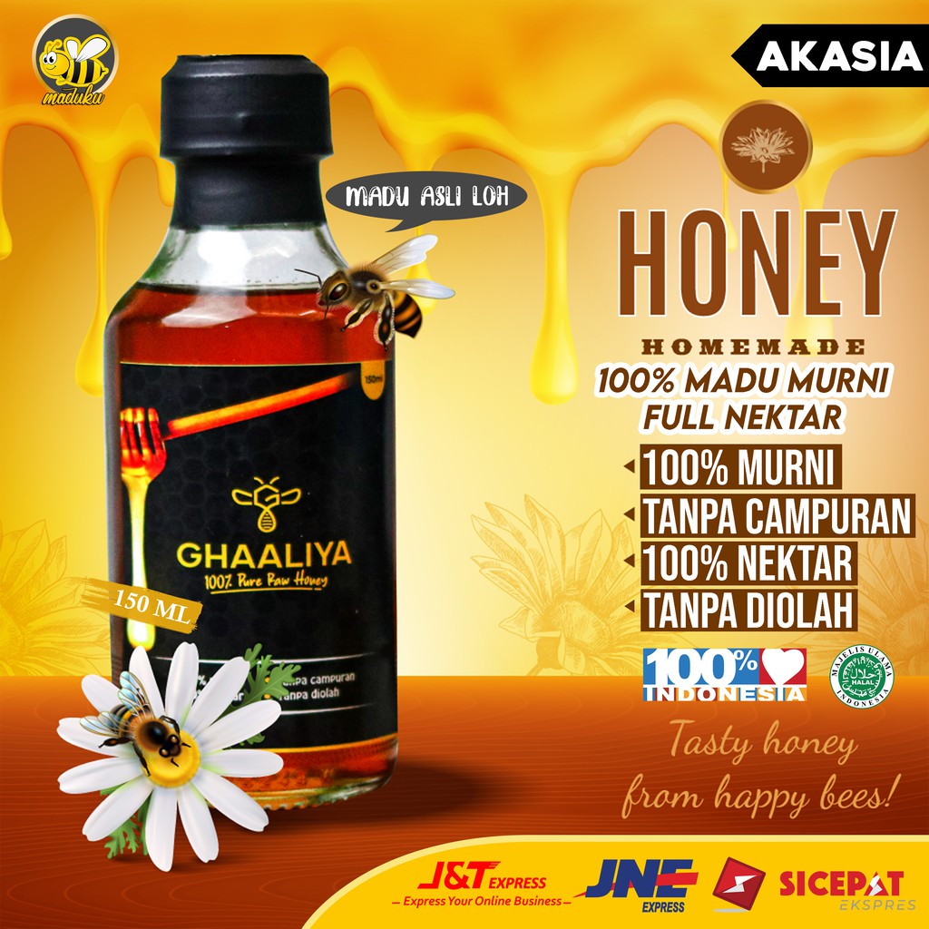 Jual Madu Murni Asli Original dari Nektar Akasia Carpa Asli Madu ...