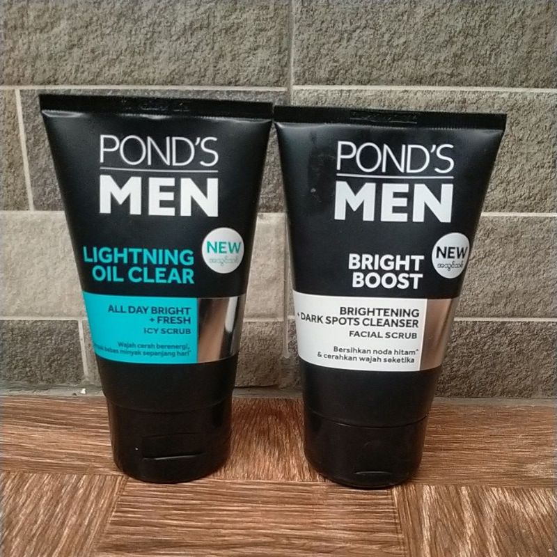 Jual PONDS MEN FACIAL SCRUB COOLING FOAM 100 ML | Shopee Indonesia