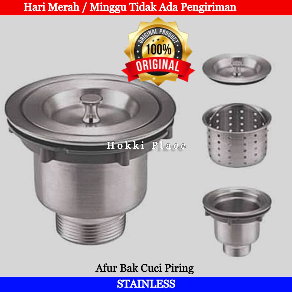 Jual AFUR SARINGAN SET BAK CUCI PIRING DAPUR SARINGAN SAMPAH WASTAFEL ...