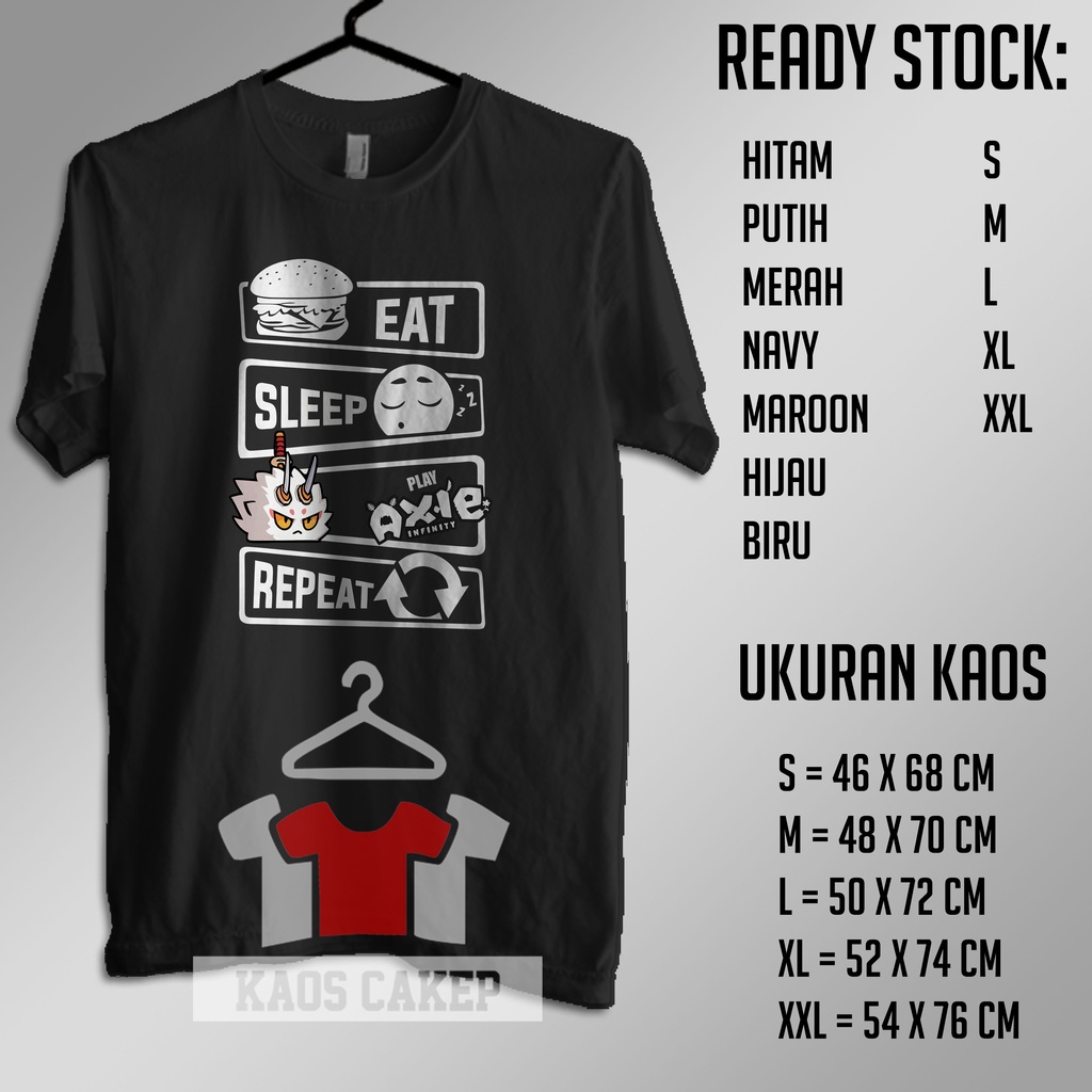 Jual Kaos Eat Sleep Axie Infinity Repeat Baju Distro | Shopee Indonesia Jual Kaos Eat Sleep Axie Infinity Repeat Baju Distro | Shopee Indonesia