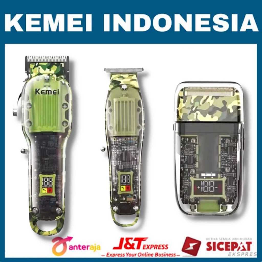 Jual PAKET BUNDLING ARMY KEMEI KM 1926 KEMEI 1928 KEMEI KM TX7 FULL SET Indonesia|Shopee Indonesia
