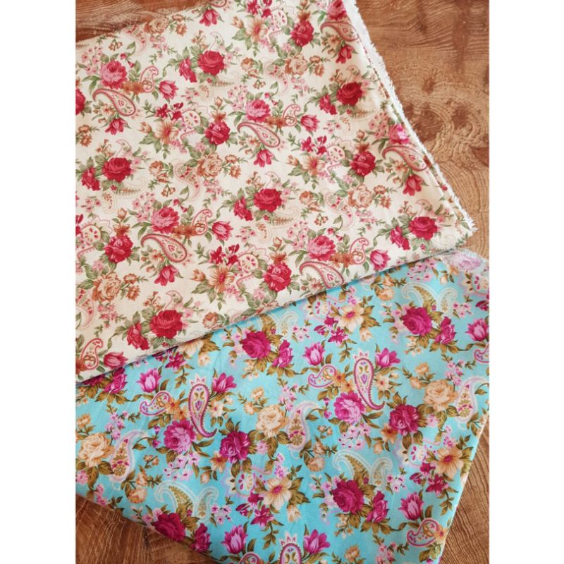Jual Kain Katun Jepang Motif Bunga Paisley Japan Collection CJ081 [Min ...