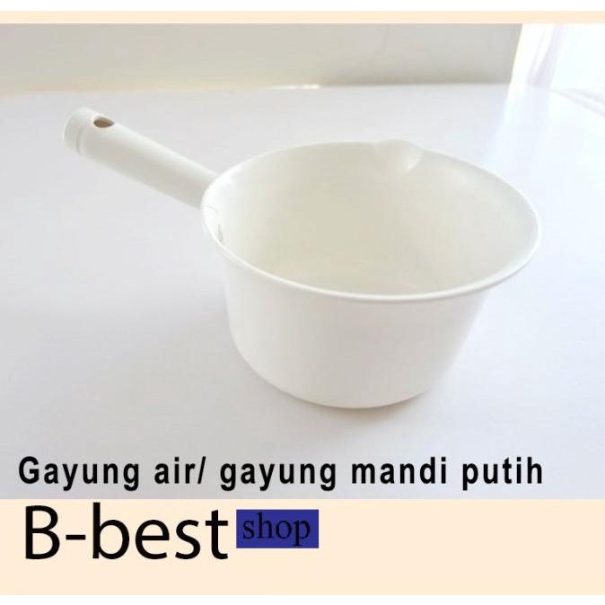 Jual Jual Gayung Mandi Putih Cantik 27 Cm / Gayung Air Plastik Kecil ...