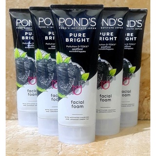 Jual Ponds Pure Bright Pollution D-Tox Facial Foam 100gr - Ponds Hitam ...