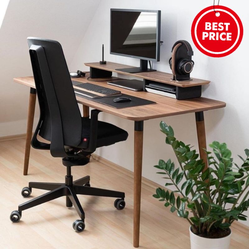 Jual MEJA KOMPUTER KAYU JATI + TATAKAN MONITOR || MEJA PC || SETUP PC ...