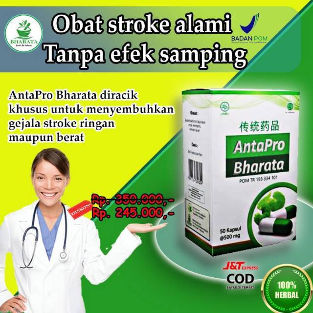 Jual Obat Stroke Herbal Paling Ampuh Antapro Bharata 100% Produk ...