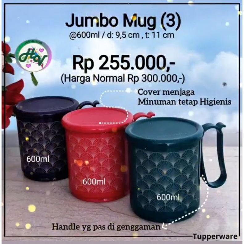 Jual Jumbo Mug 600 ml//Cangkir Besar 600 ML//Gelas Tempat Minum//Gelas ...