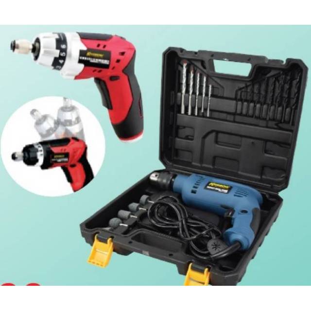 Jual Impact driil + cordless harga hemat 1 paket | Shopee Indonesia