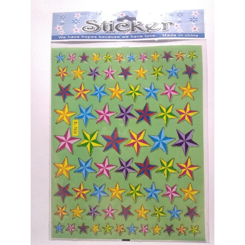 Jual sticker tempel model bintang Indonesia|Shopee Indonesia
