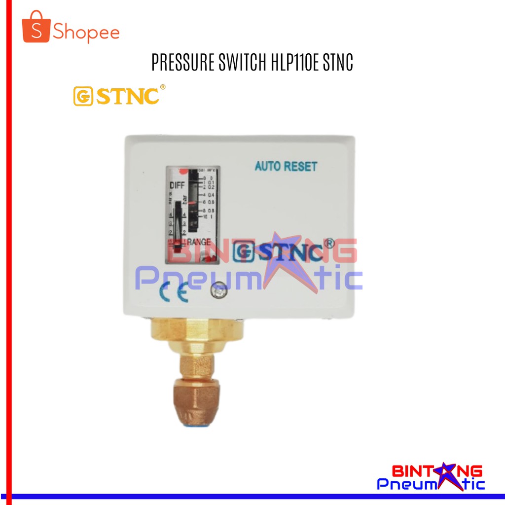 Jual PRESSURE SWITCH ANGIN STNC HLP110E DRAT 1/4 INCH | Shopee Indonesia