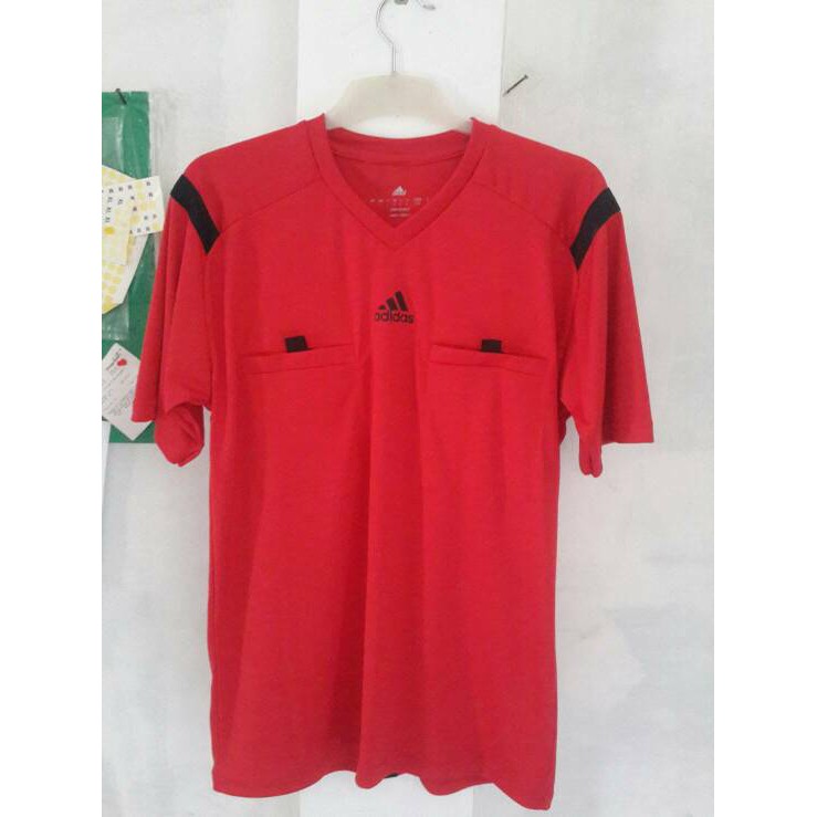 Jual Baju wasit | costum referee sepakbola / futsal PD14 merah | Shopee ...