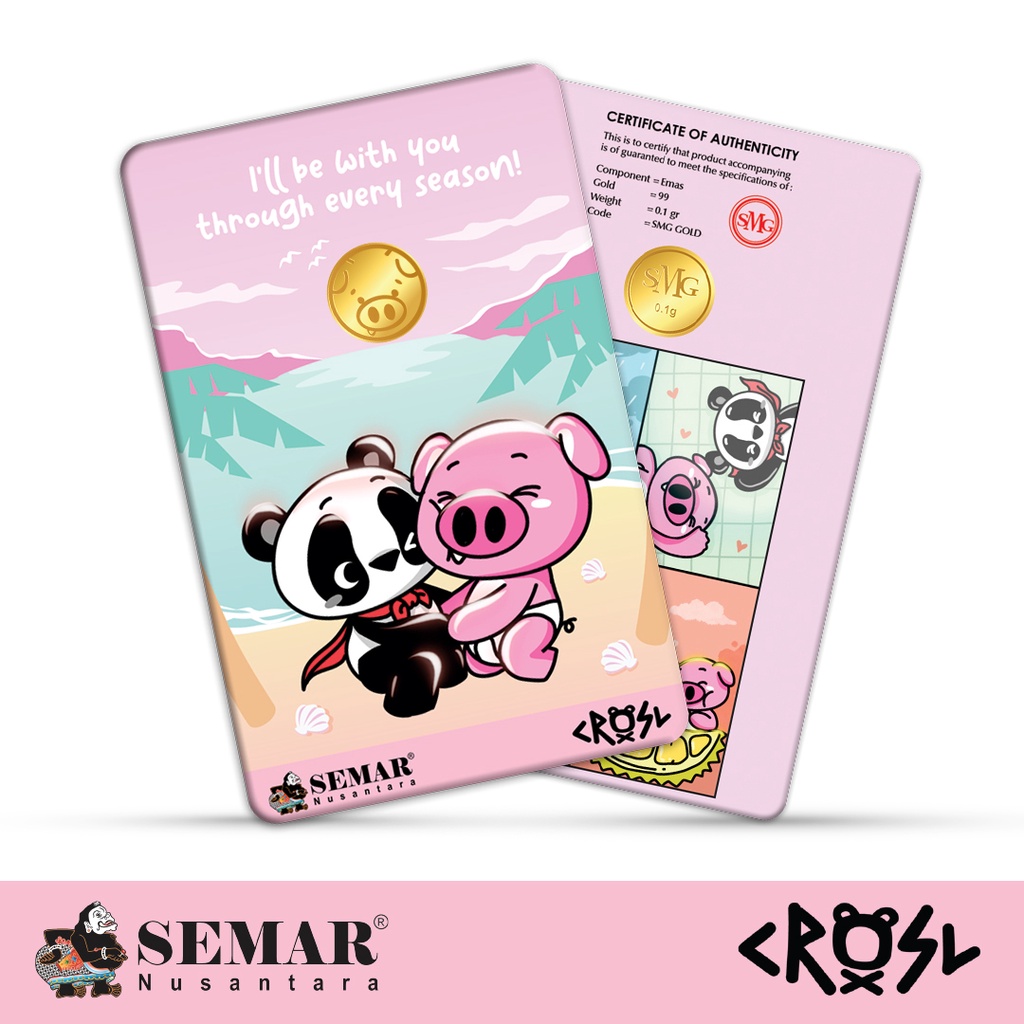 Jual Logam Mulia SMG Gold CRSL Anniversary Emas Batangan Semar ...