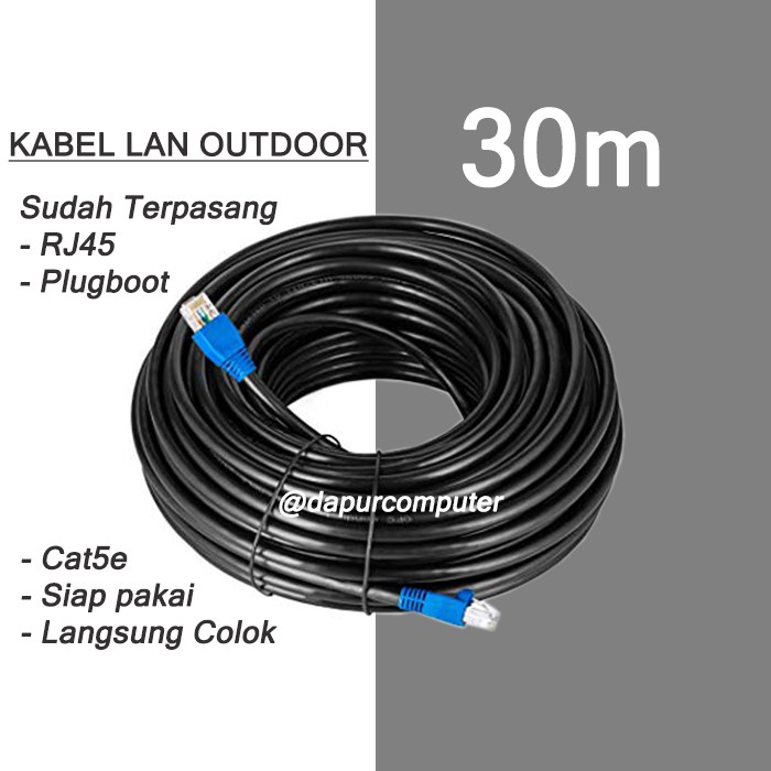 Jual KABEL LAN 30 METER CAT5E OUTDOOR - KABEL FTP 30 METER CAT5E ...