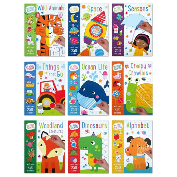 Jual BUY 4 GET 1 FREE My First Stickers book - (With Over 250 Stickers ...