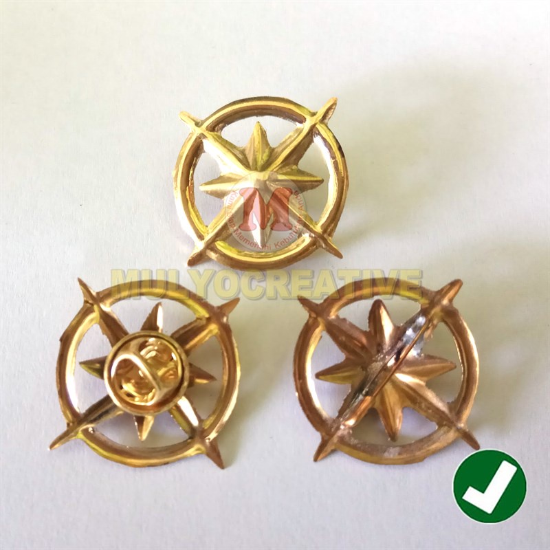 Jual Pin Kerah Kopsteken Pelayaran Logo Penjuru Angin - Monogram Pin ...