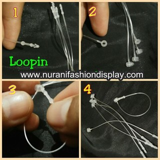 Jual String Pin Loop Lock Pin Putih 5 Inch Hang Tag Label Gantungan 500 ...