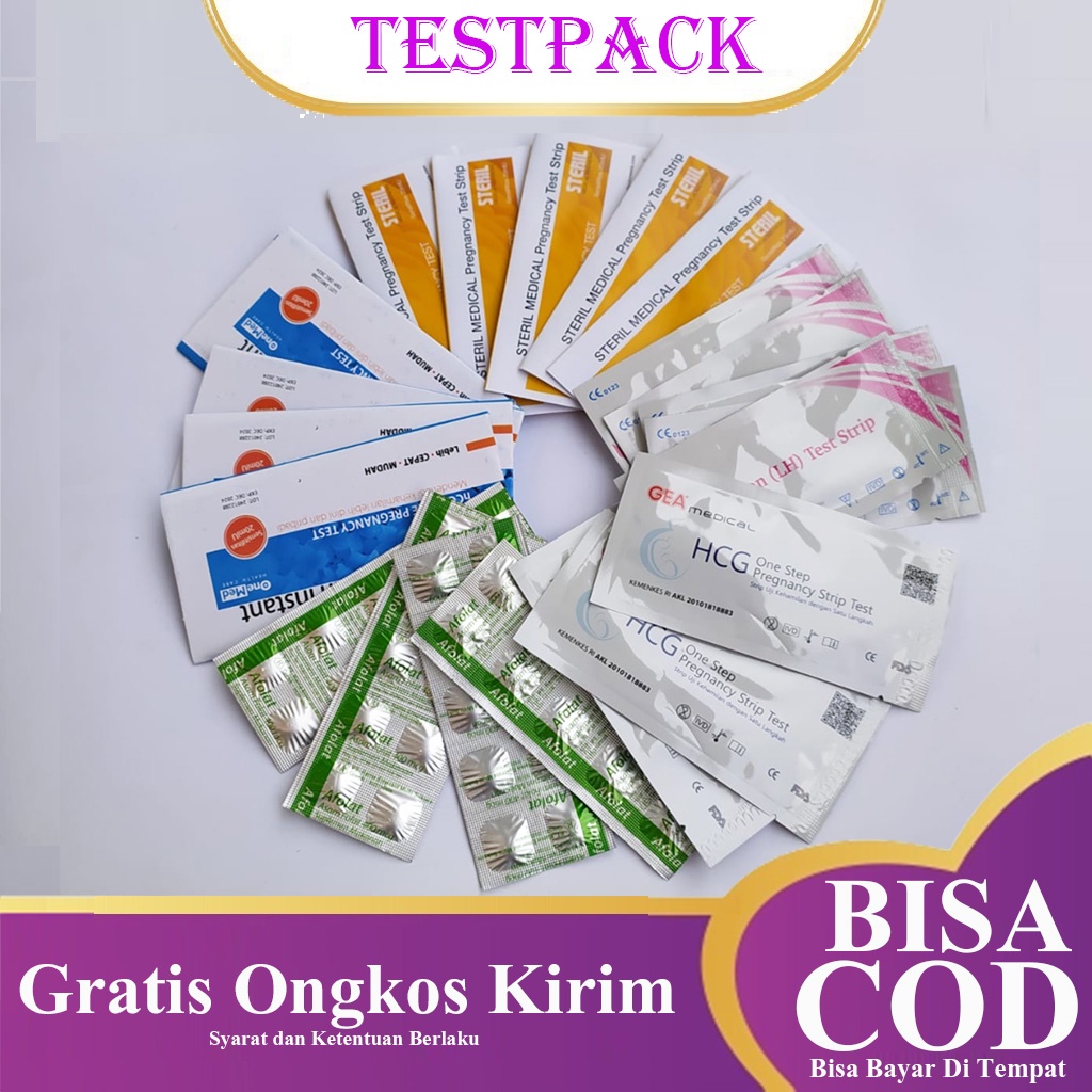 Jual Testpack Kehamilan / Ovulation (lh) Test Strip / / Gea Testpack ...