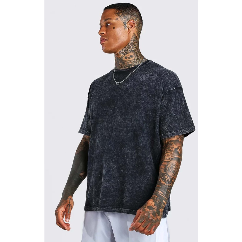 Jual KAOS POLOS OVERSIZE WASH COTTON COMBED 24s - OVERSIZED TSHIRT ...