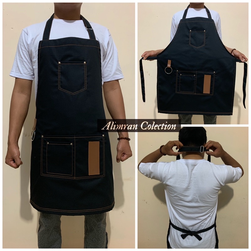Jual Apron Barista / Celemek Barista / Celemek Masak / Apron Masak chef ...
