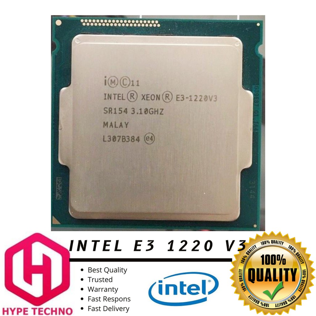 Jual Intel Xeon E3 1220 V3 Processor 3.1GHz 8MB 4 Core 1333MHz LGA 1150 ...