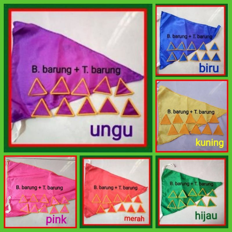Jual Bendera barung siaga pramuka lengkap Indonesia|Shopee Indonesia
