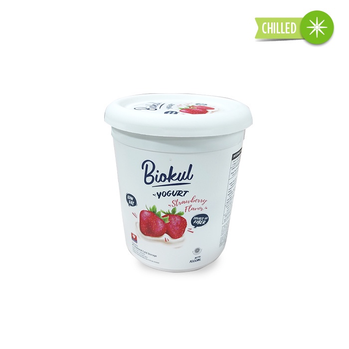 Jual Biokul Stirred Yogurt Strawberry 1000Ml | Shopee Indonesia