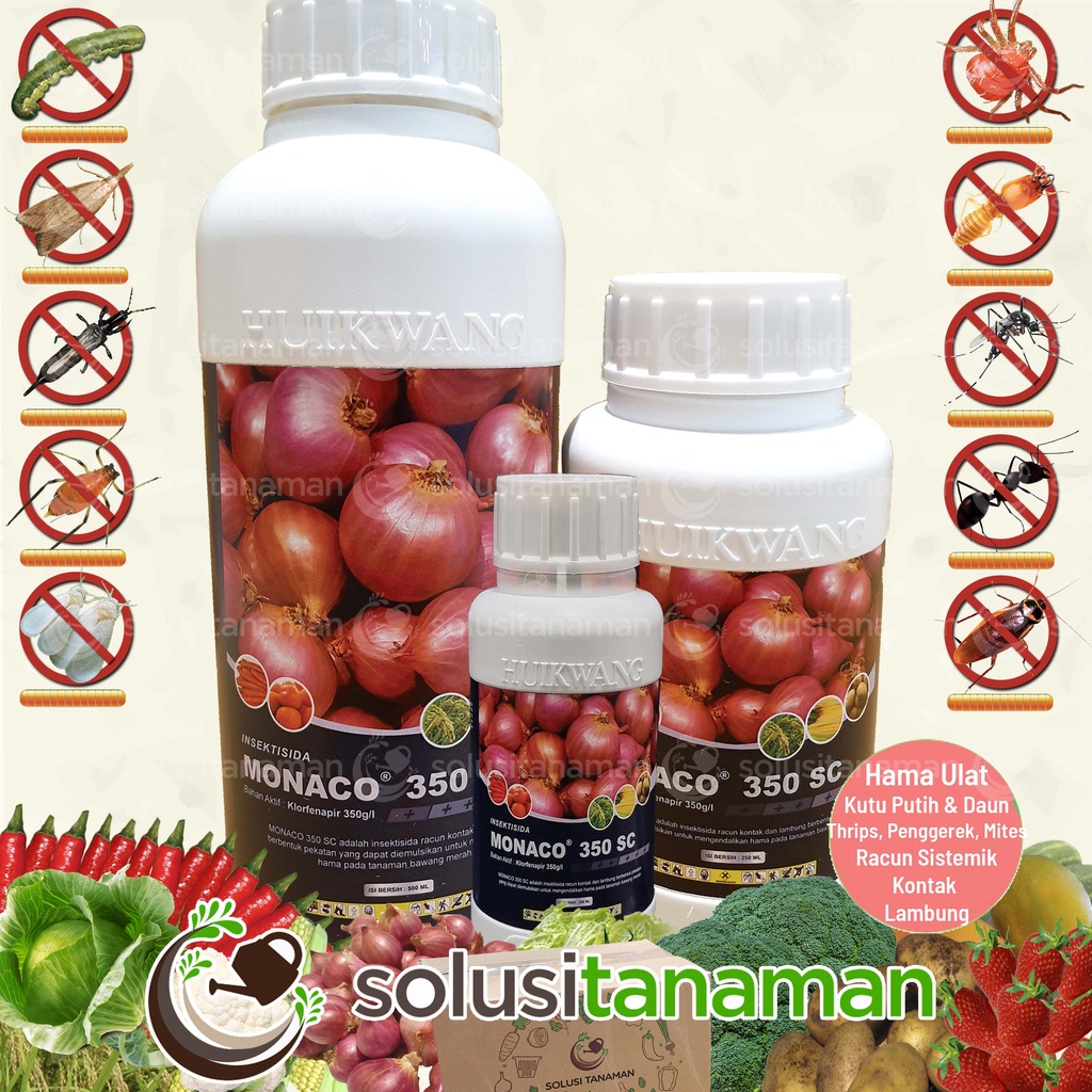 Jual Obat Hama Monaco 250ml Pembasmi Hama Wabah Ulat , Penggerek Batang ...